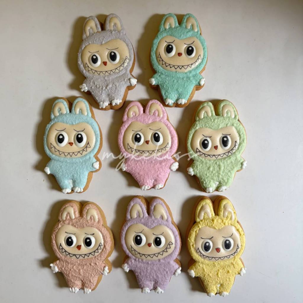 Labubu Sugar Cookies Fancy Cookies Icing Cookies Cute Cookies Butter ...