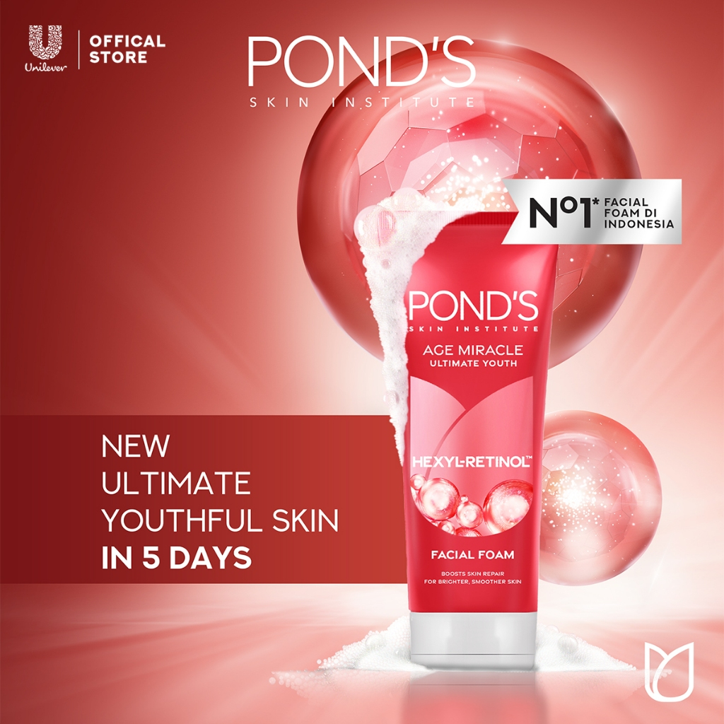 [Anti-Aging] POND'S Age Miracle Facial Cleansing Foam | Hexyl-Retinol ...