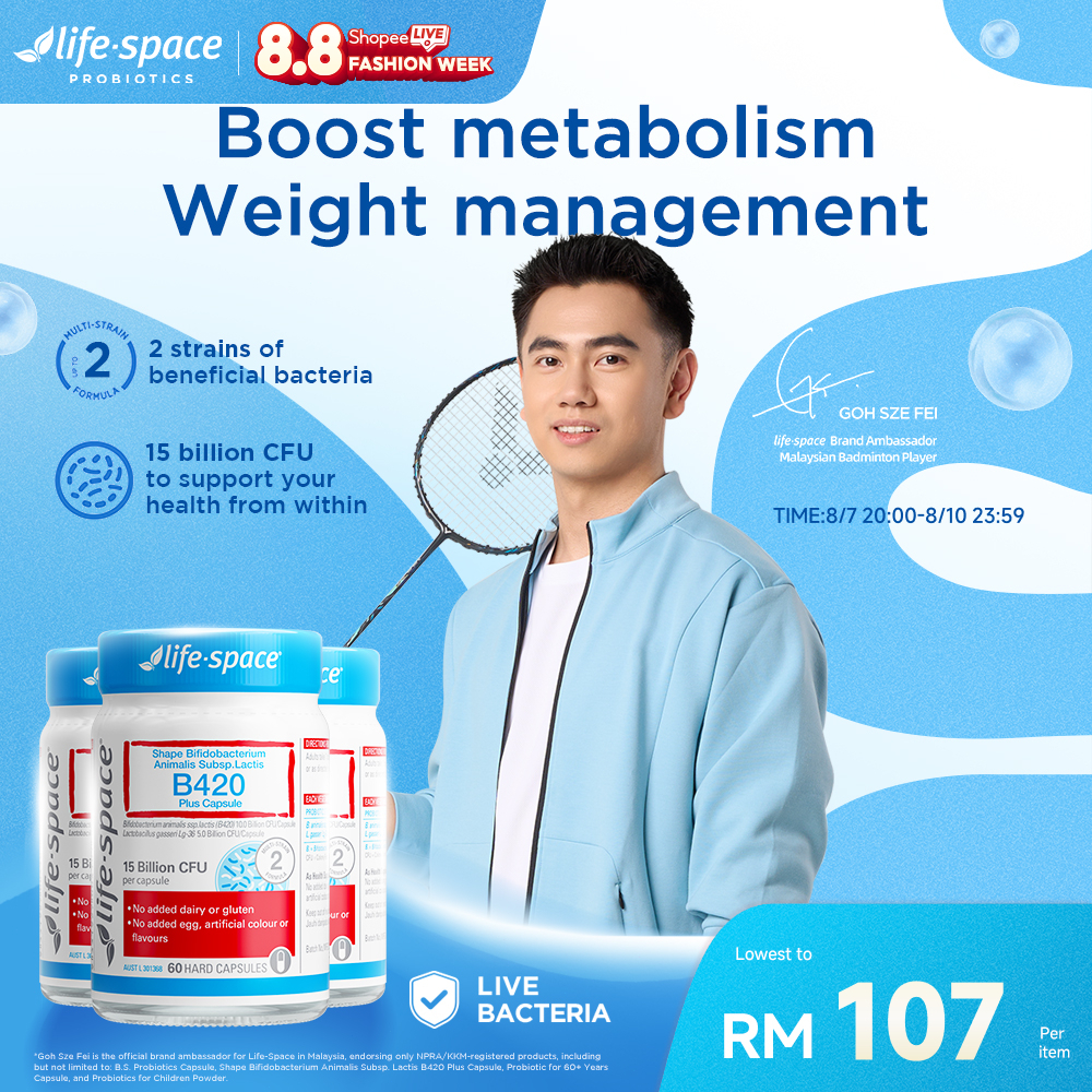Life Space Shape B420 Probiotic Bifidobacterium Lactis (60 Caps) [Exp ...
