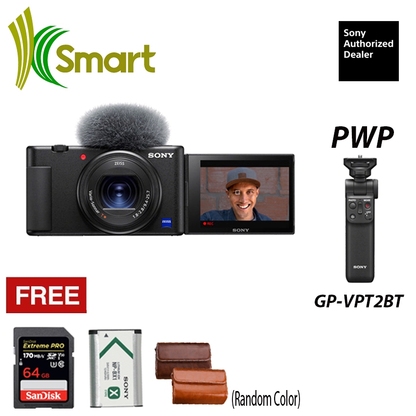 Sony ZV1 zv1 + Sandisk 64GB + Extra Battery + Case (Sony Malaysia 24 ...