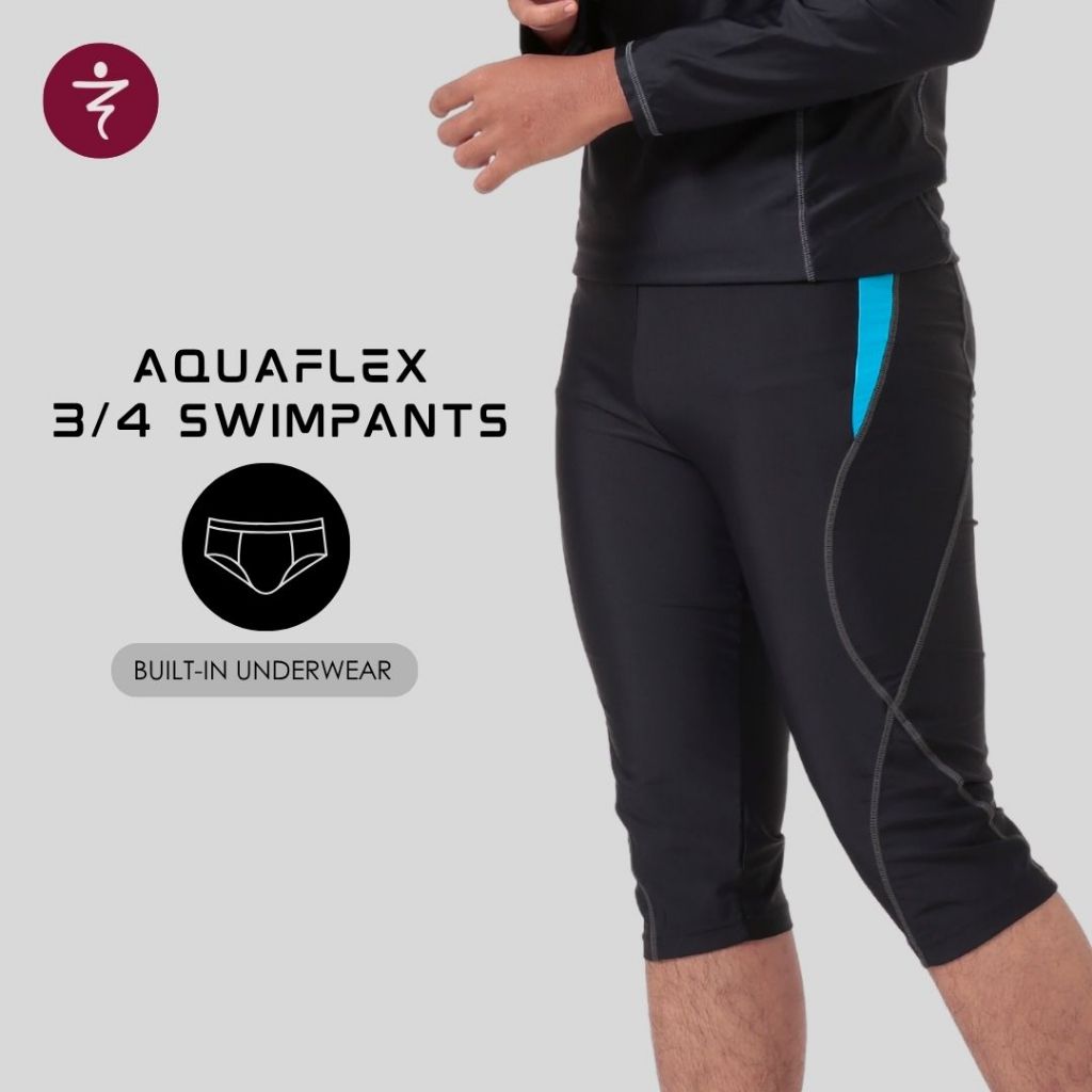 EMAX 3/4 Swim Pants Men UPF50+ AquaFlex Seluar Renang Lelaki ...