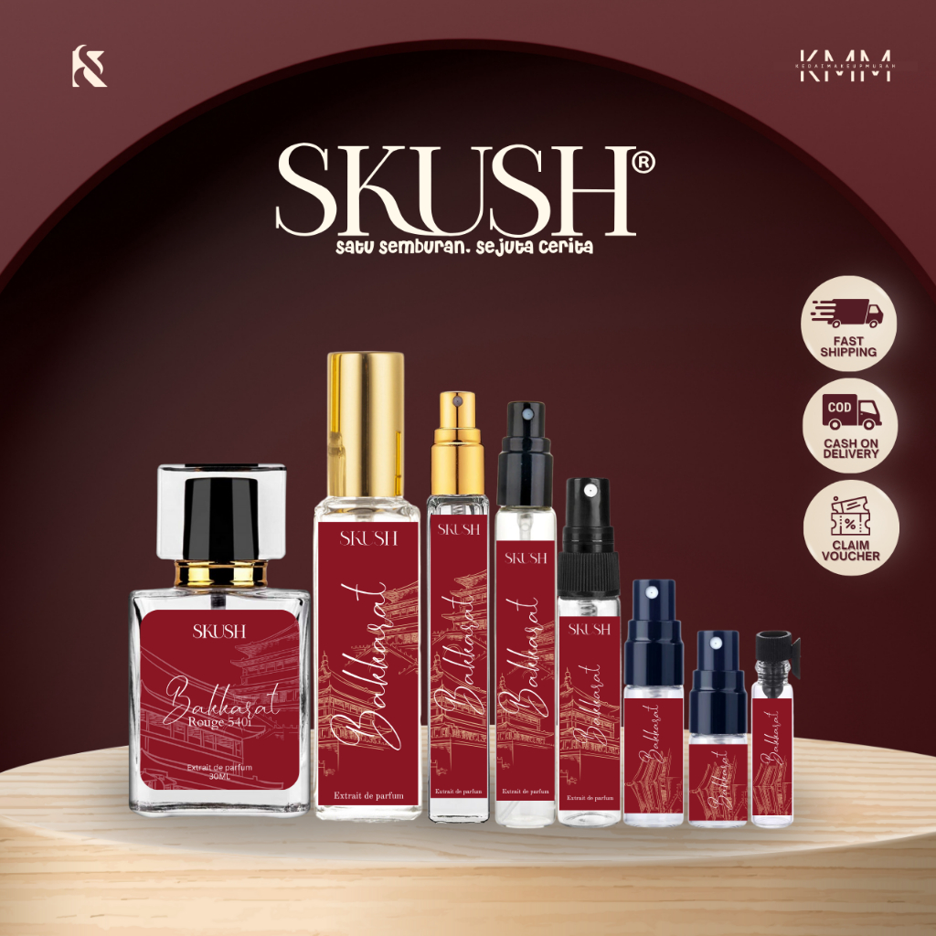 SKUSH BAKKARAT Body Perfume Tahan Lama Women Perempuan Lelaki Minyak ...