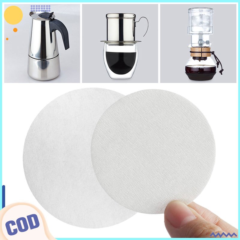 100Pcs 51/53/58MM Secondary Water Filter Paper Coffee Filter/Round ...