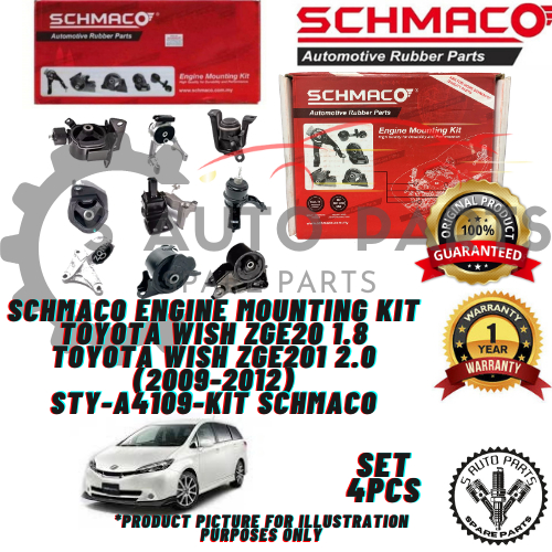 TOYOTA WISH ZGE20 1.8 (AUTO) SCHMACO ENGINE MOUNTING (SET) | Shopee ...