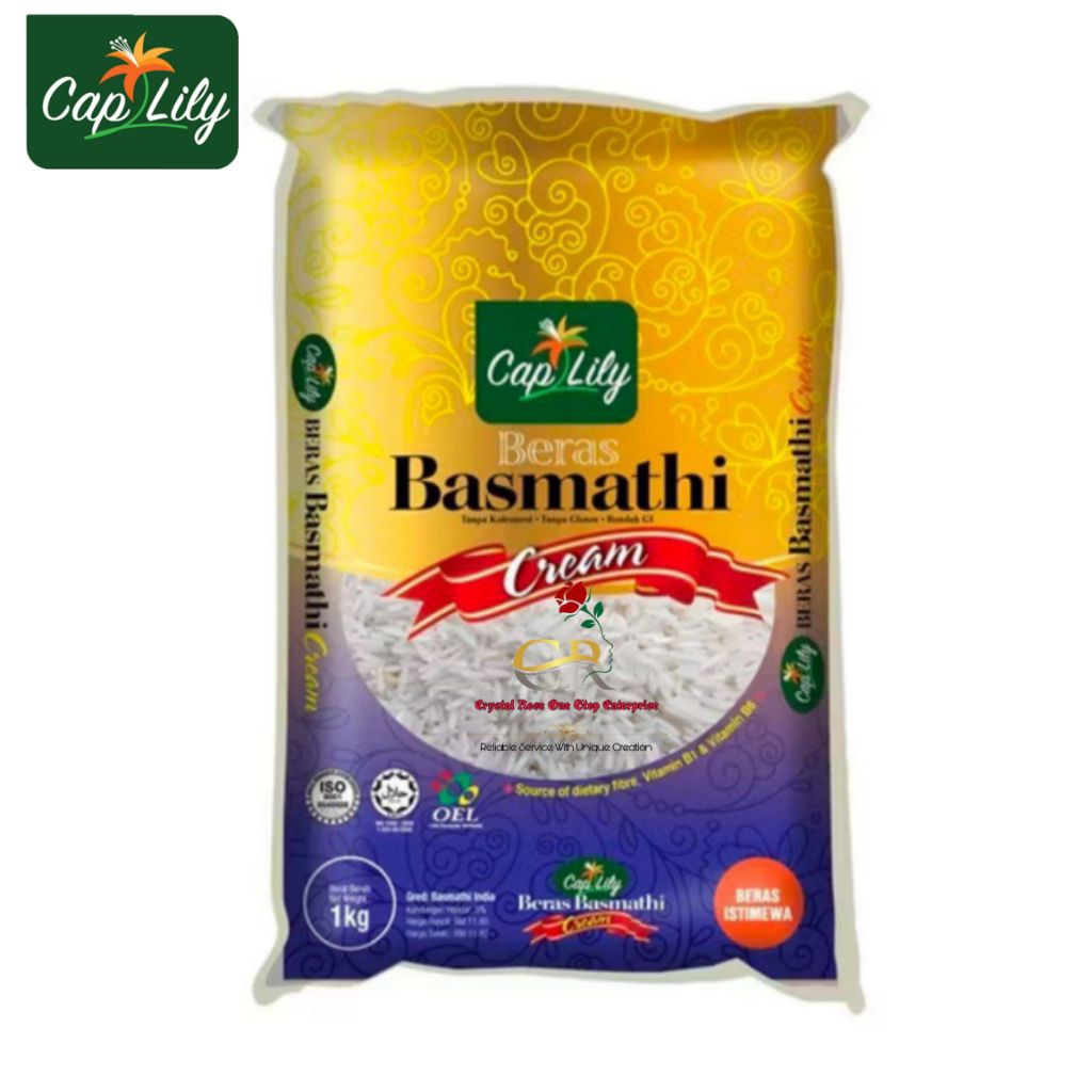 Cap Lily Cream Basmathi Rice (1 Kg) | Shopee Malaysia