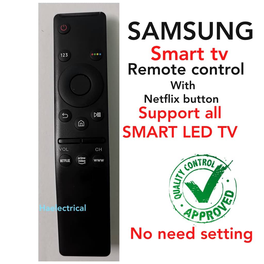 (OEM) Samsung LED TV Remote Control NETFLIX Button For All Smart TV ...
