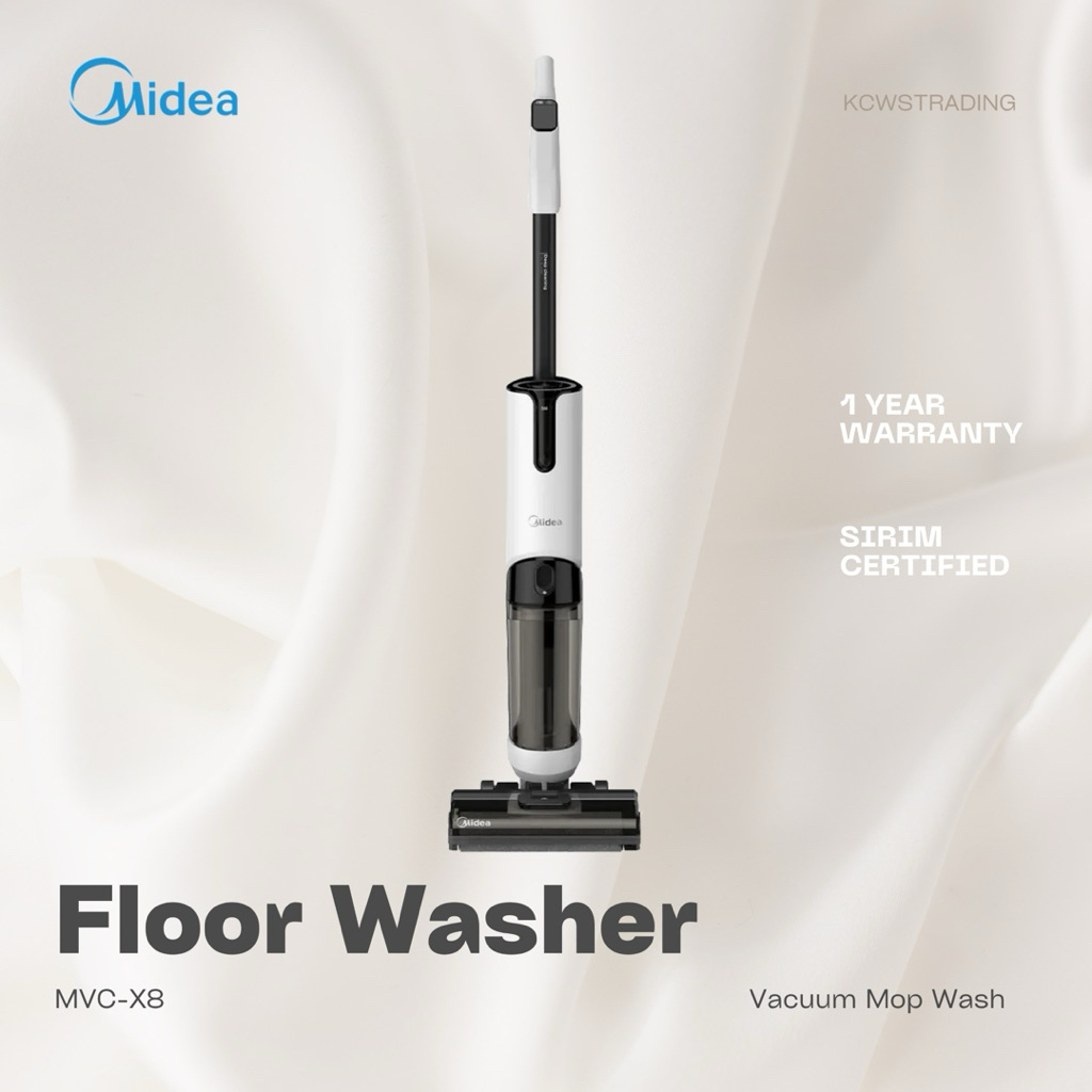 MIDEA Floor Washer MVC-X8 MVCX8 Wet & Dry Cordless Vacuum Cleaner with ...