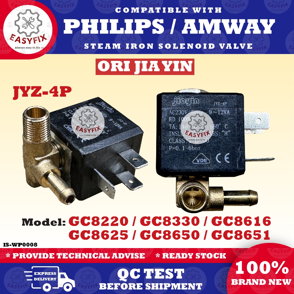 (JYZ-4P) STEAM IRON SOLENOID VALVE FOR PHILIPS PSG7130 / GC8220 ...