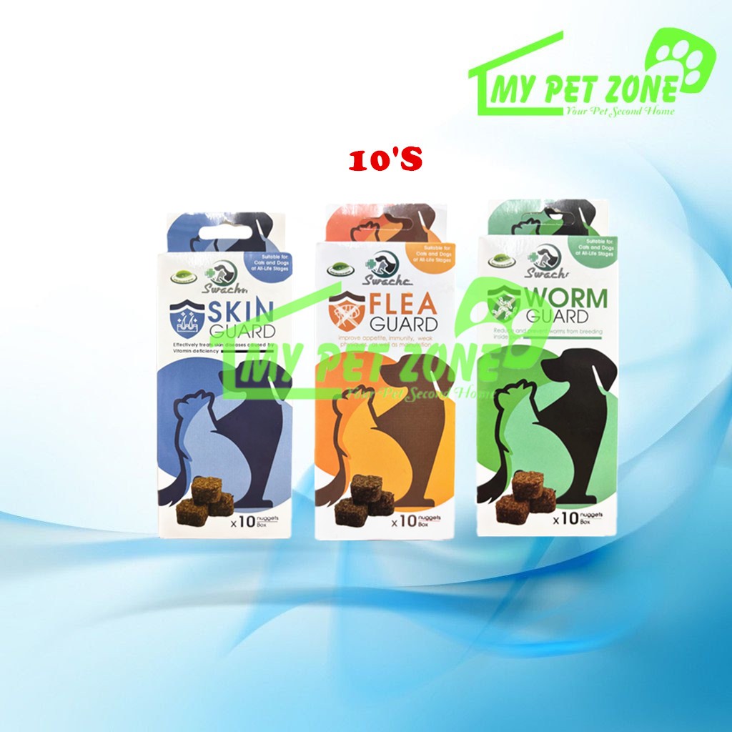 Swache Flea Guard Worm Guard Skin Guard / Vitamin Pet Supplement (10 ...