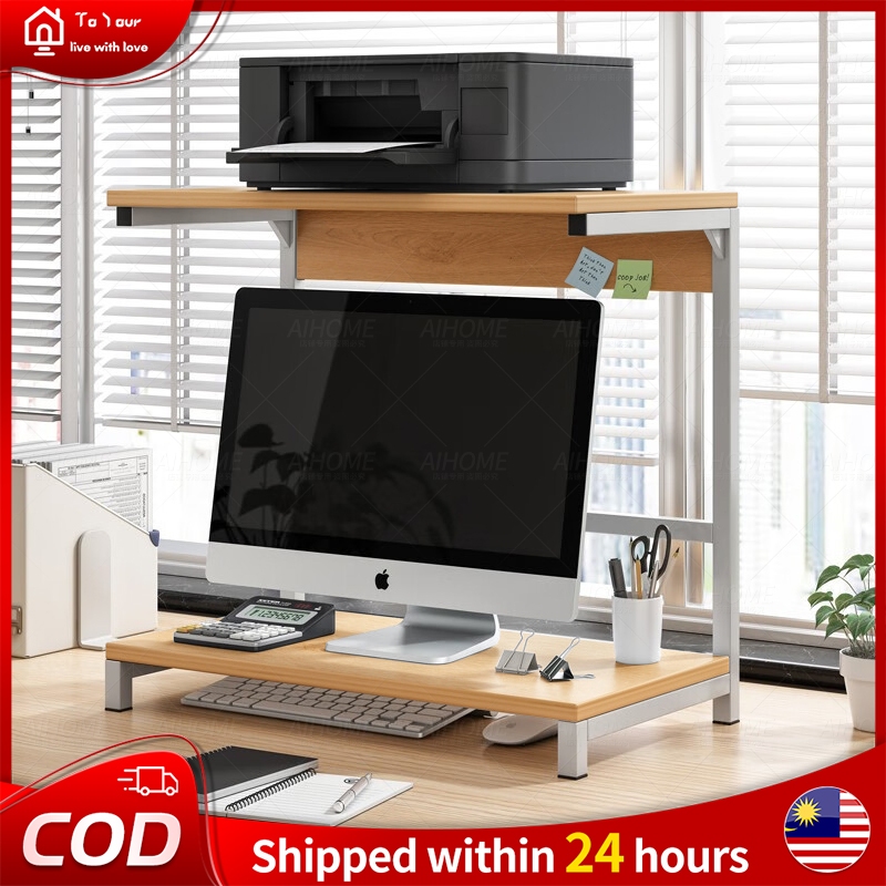 Printer Rack Desk Rack Desk Organizer Monitor Stand Desktop Rack ...