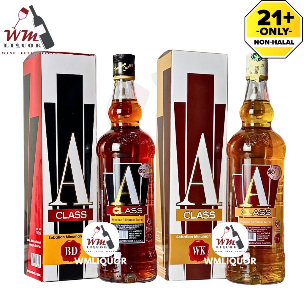 A Class Whisky & A Class Brandy Compounded in Malaysia (350ml/700ml)🥃 ...