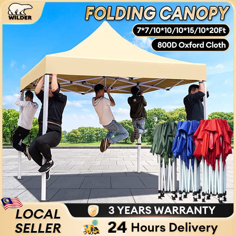 10 x 10 Ft Night Market Folding Canopy Full Set Khemah Niaga Full Set ...