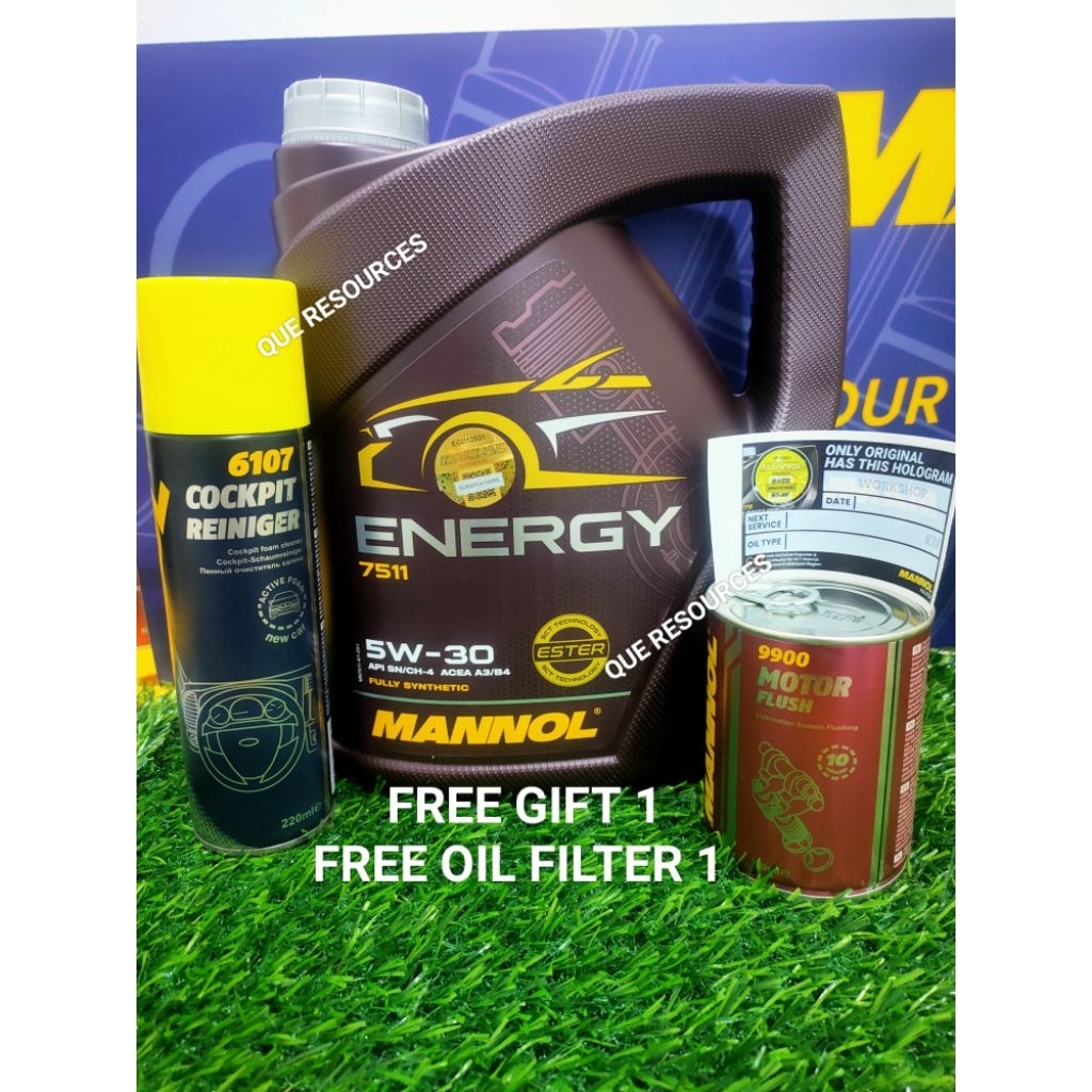 MANNOL 7511 5W30 FULL SYNTHETIC + ENERGY + ESTER + 100% ORIGINAL ...