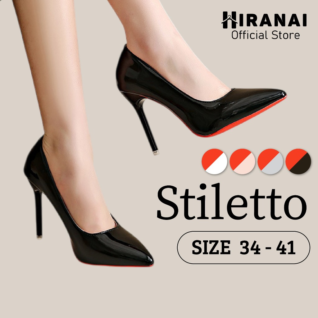 Stiletto Heels Kasut Tumit Tinggi Wanita Women High Heels Perempuan ...