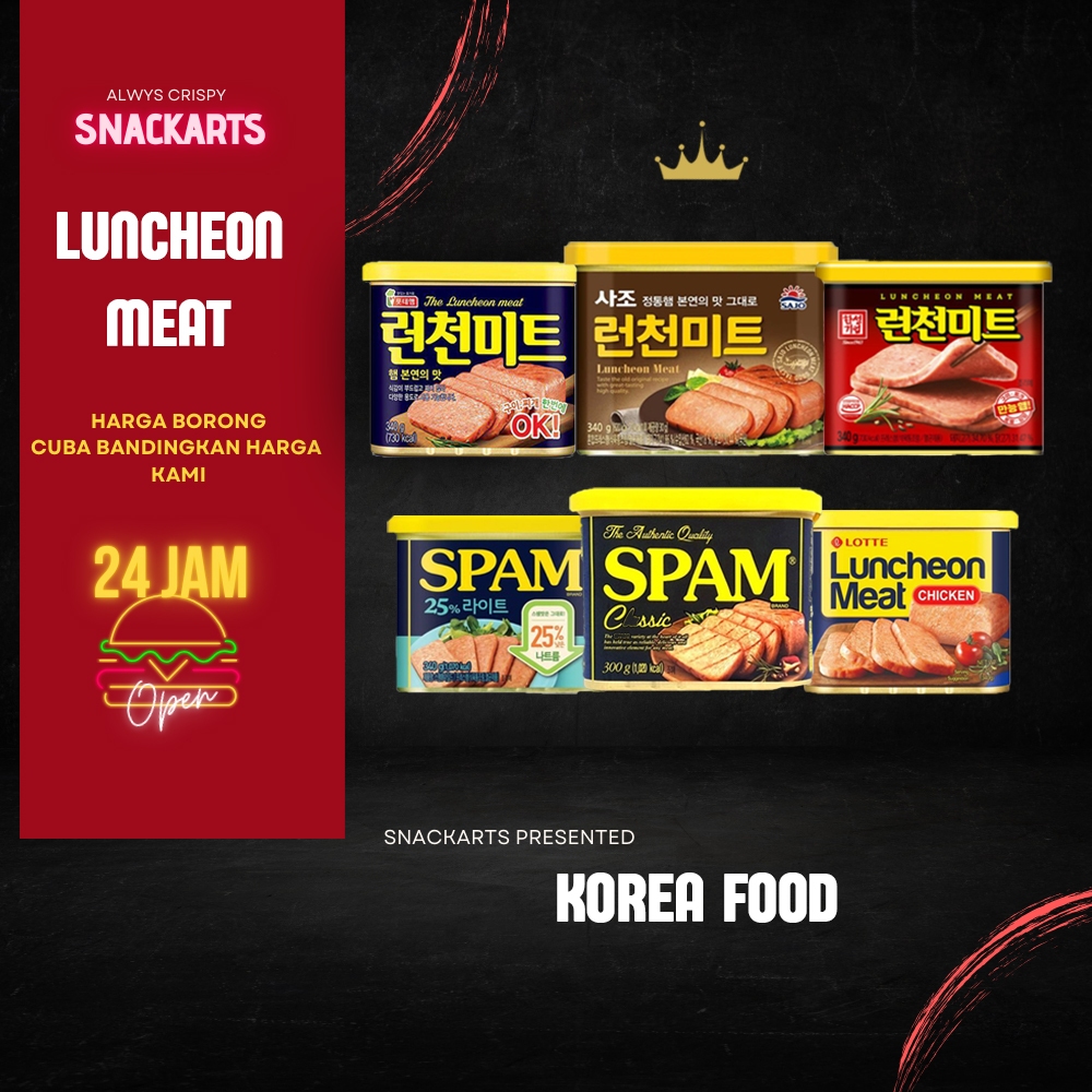 🔥KOREA Luncheon Meat LOTTE 340g┃HANSUNG 340g ┃SPAM 300g ┃Dongwon 340g ...