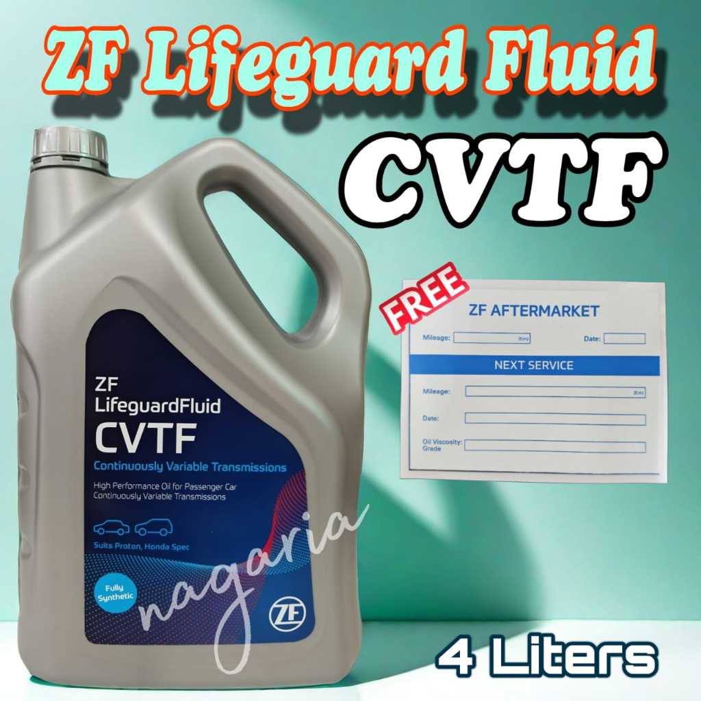 ZF CVTF (4 Liter) Lifeguard Transmission Fluid - Proton FLX Preve Exora ...