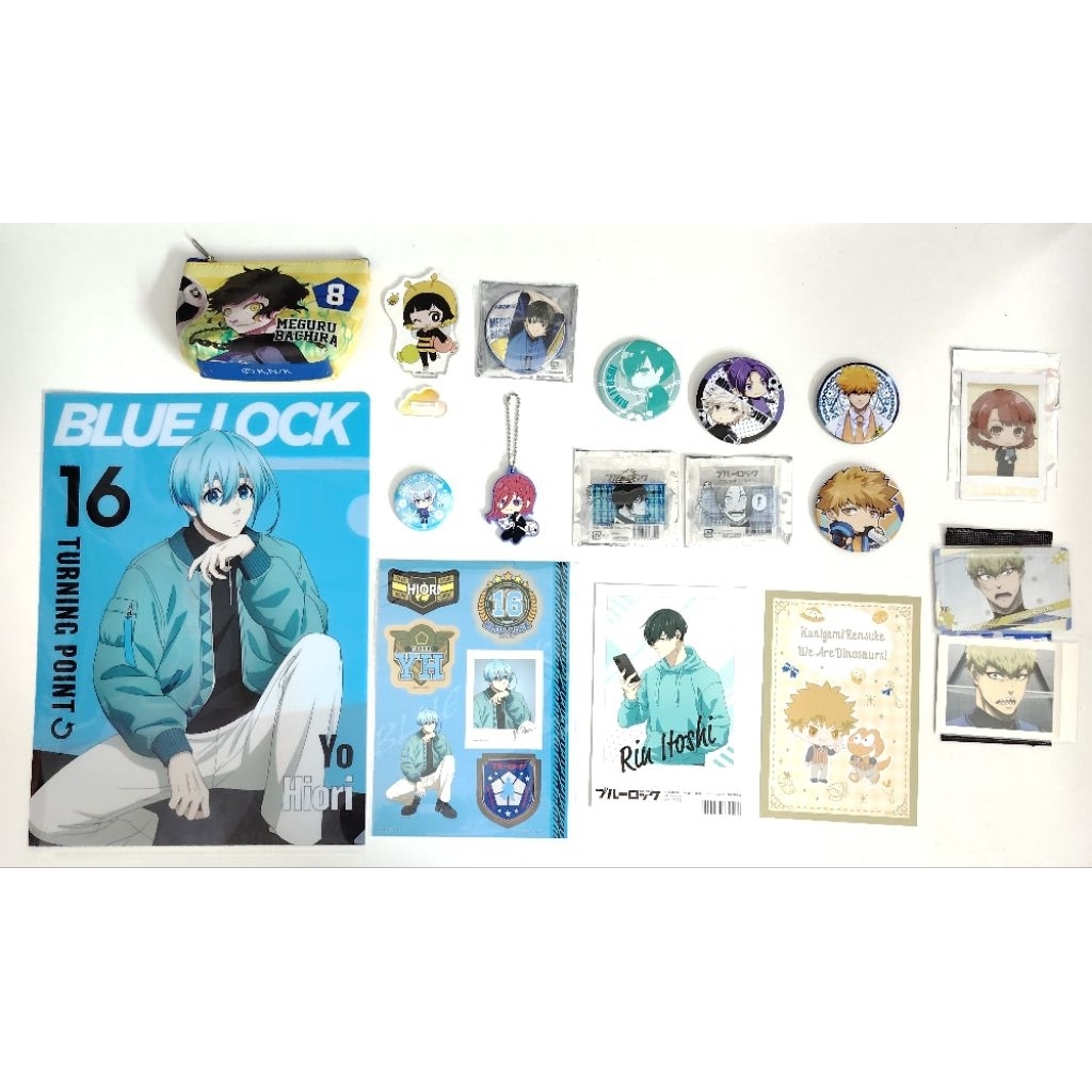 22/8 Blue Lock official merch (1/2) Bachira Reo Rin Kunigami Hiori ...