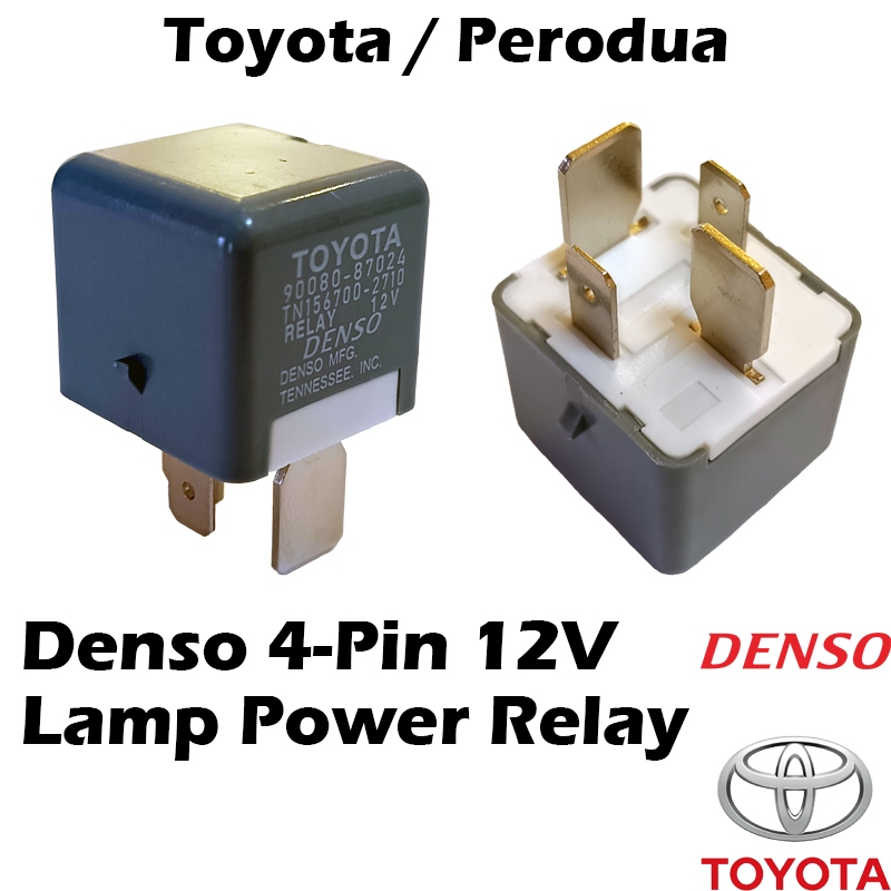 Toyota Denso 4 Pin Relay 90080-87024 – Headlamp / Blower Motor / DRL ...