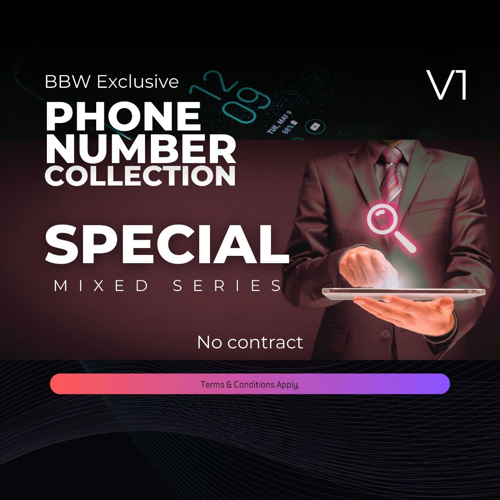 Special Phone Number VIP VVIP Istimewa Lucky Fancy Number Postpaid V1 ...