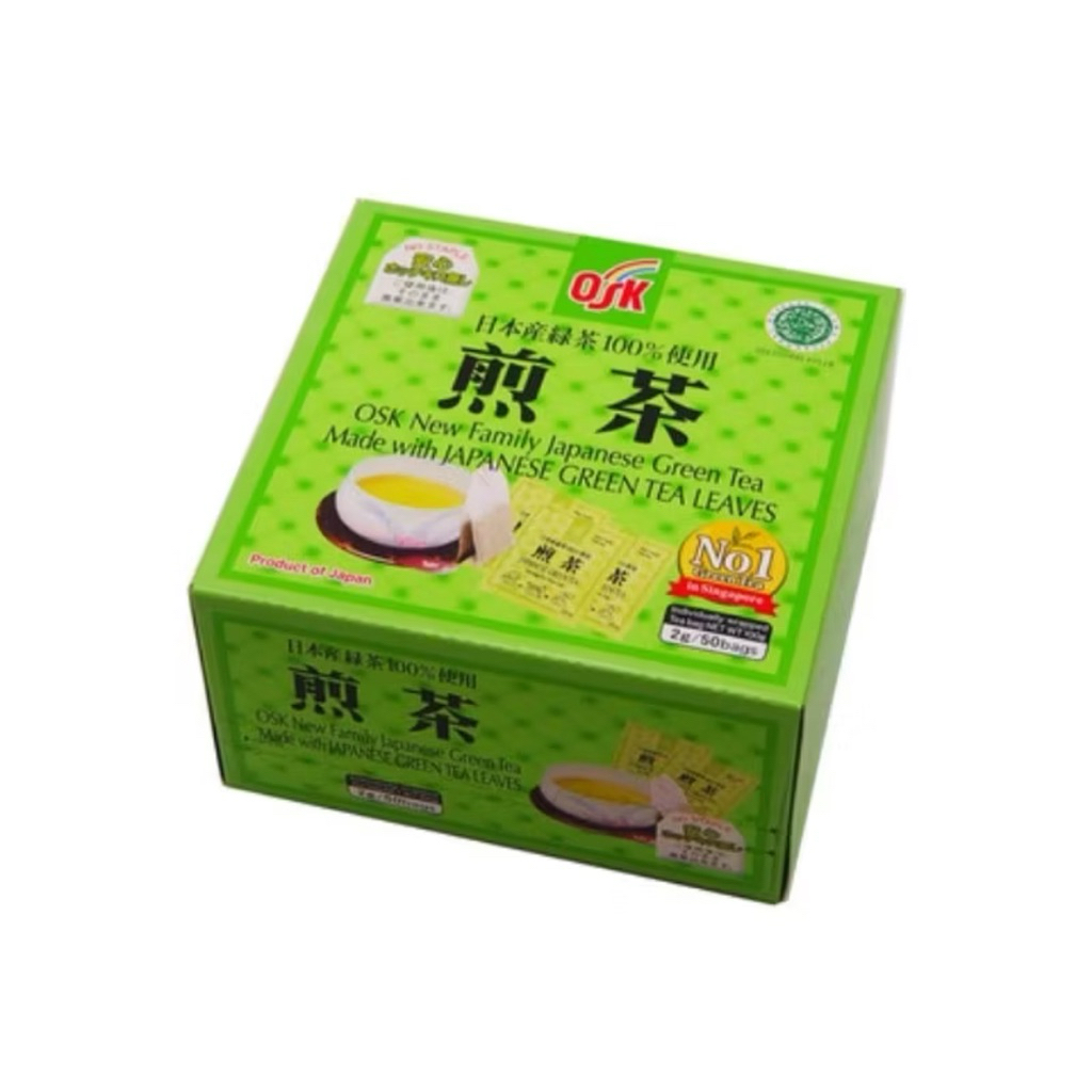 OSK New Family Japanese Green Tea 2g x 50bags 💯 Made with Japanese Green Tea Leaves!! No 1 Green ...