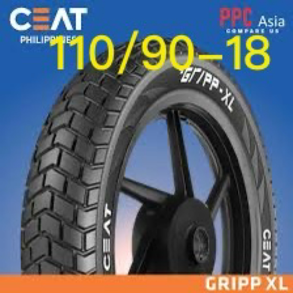 CEAT GRIPP XL 110/90-18 tyre tubeless (2024) | Shopee Malaysia