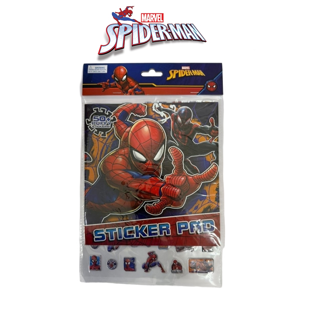 💪 New! Marvel Spiderman Spider-man Sticker Book / Pad / Album With ...