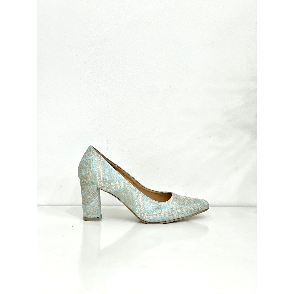 SF Excellent Sima Songket Block Heel Pumps (LIMITED) | Shopee Malaysia