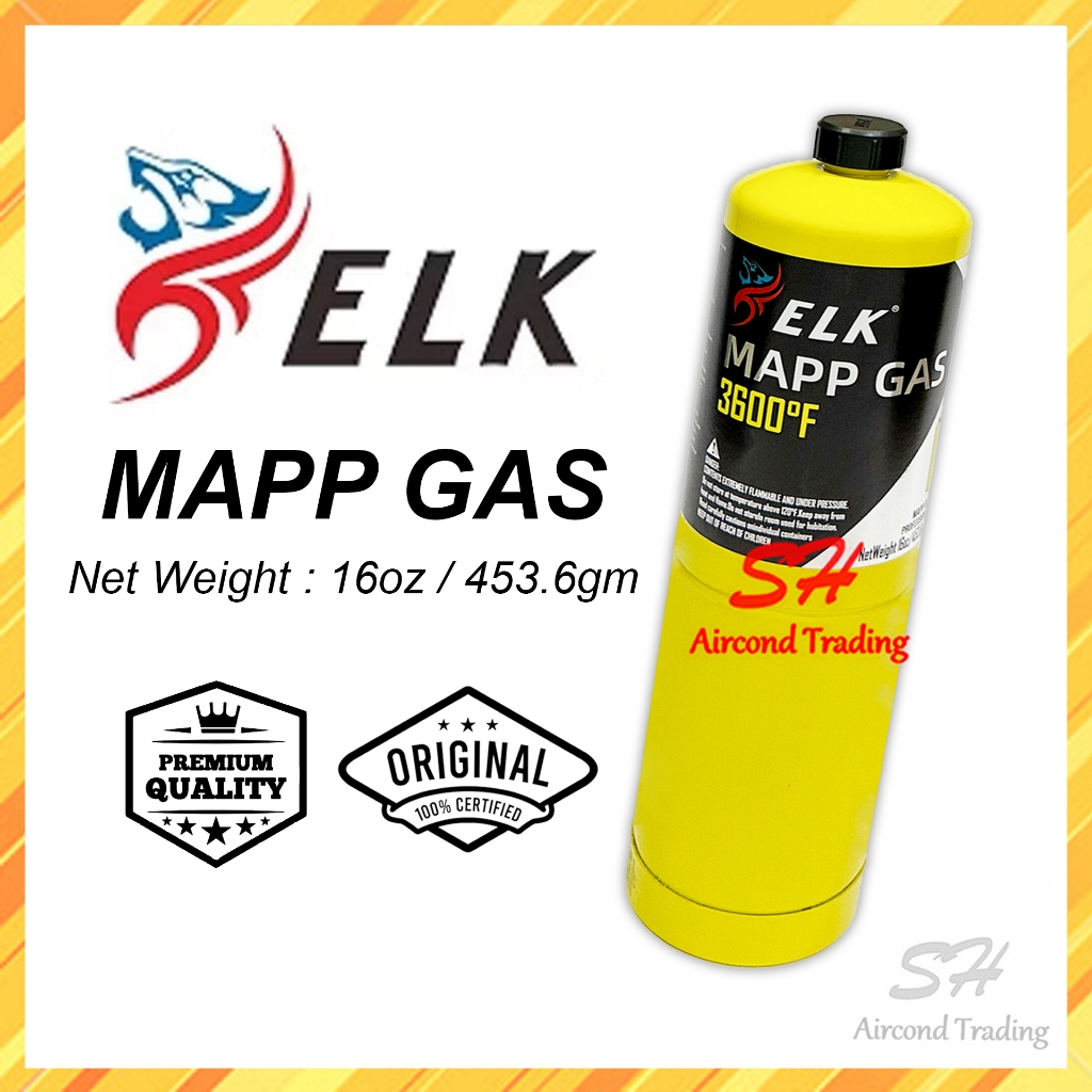 ELK MAPPGAS CYLINDER MAPP GAS 3600F (16OZ./453.6gm) | Shopee Malaysia