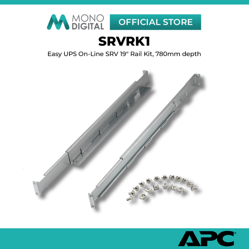 APC EASY UPS ON-LINE SRV SRVRK1 19" RAIL KIT 70MM DEPTH WITH HIGH ...