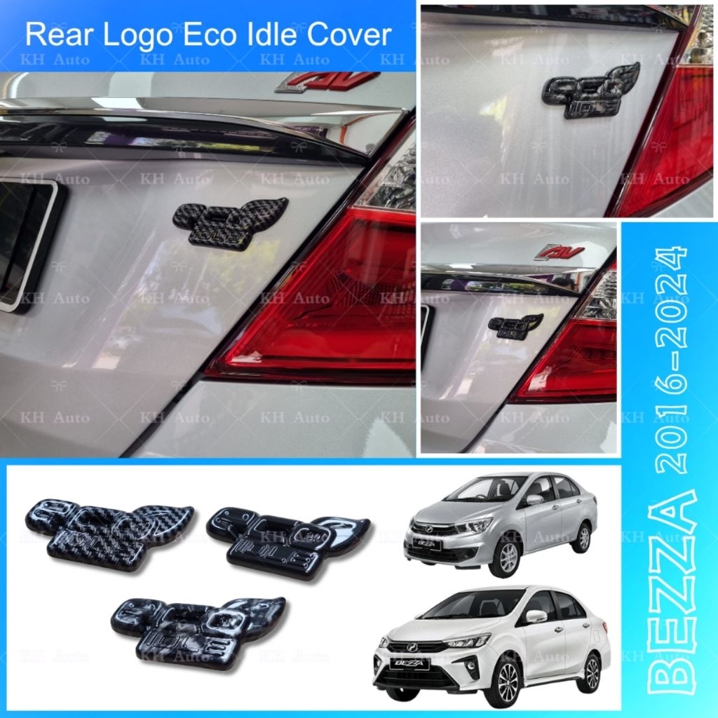Perodua Bezza 2016-2025 Rear Logo Eco Idle Cover Emblem Pnp Forged ...