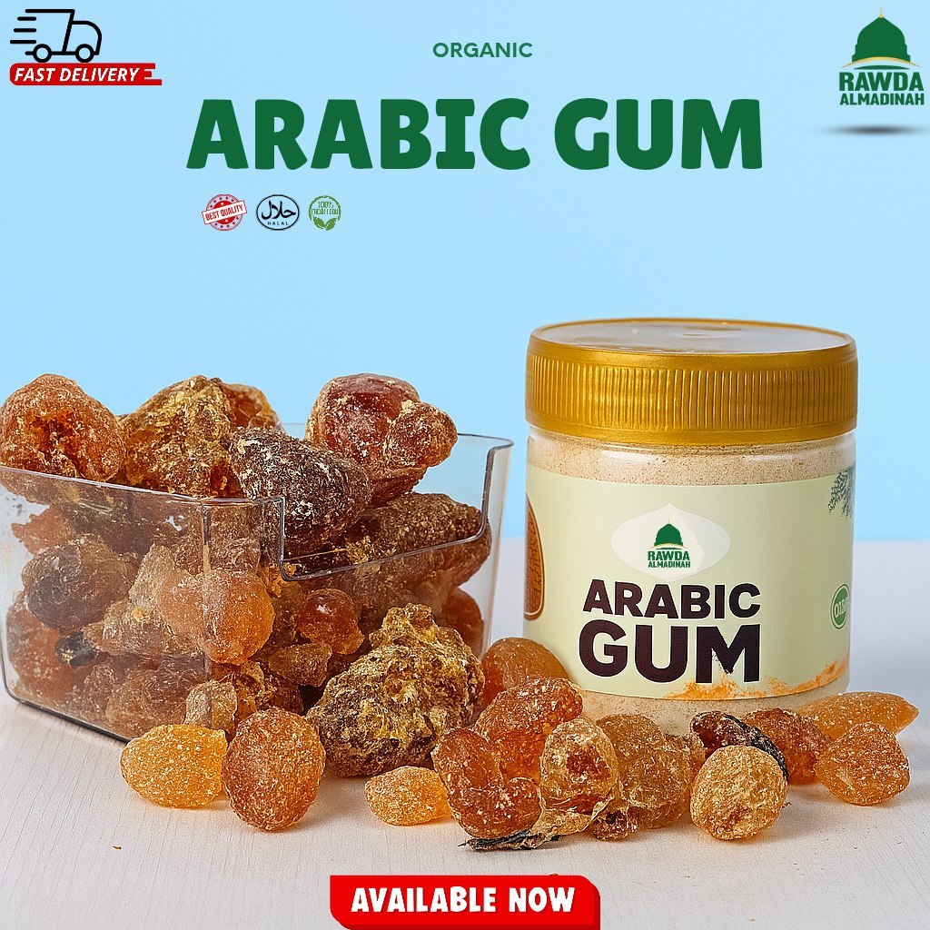Arabic ORGANIC Gum 400&150 gram Jamilah Instant arabic gum Segera Made ...