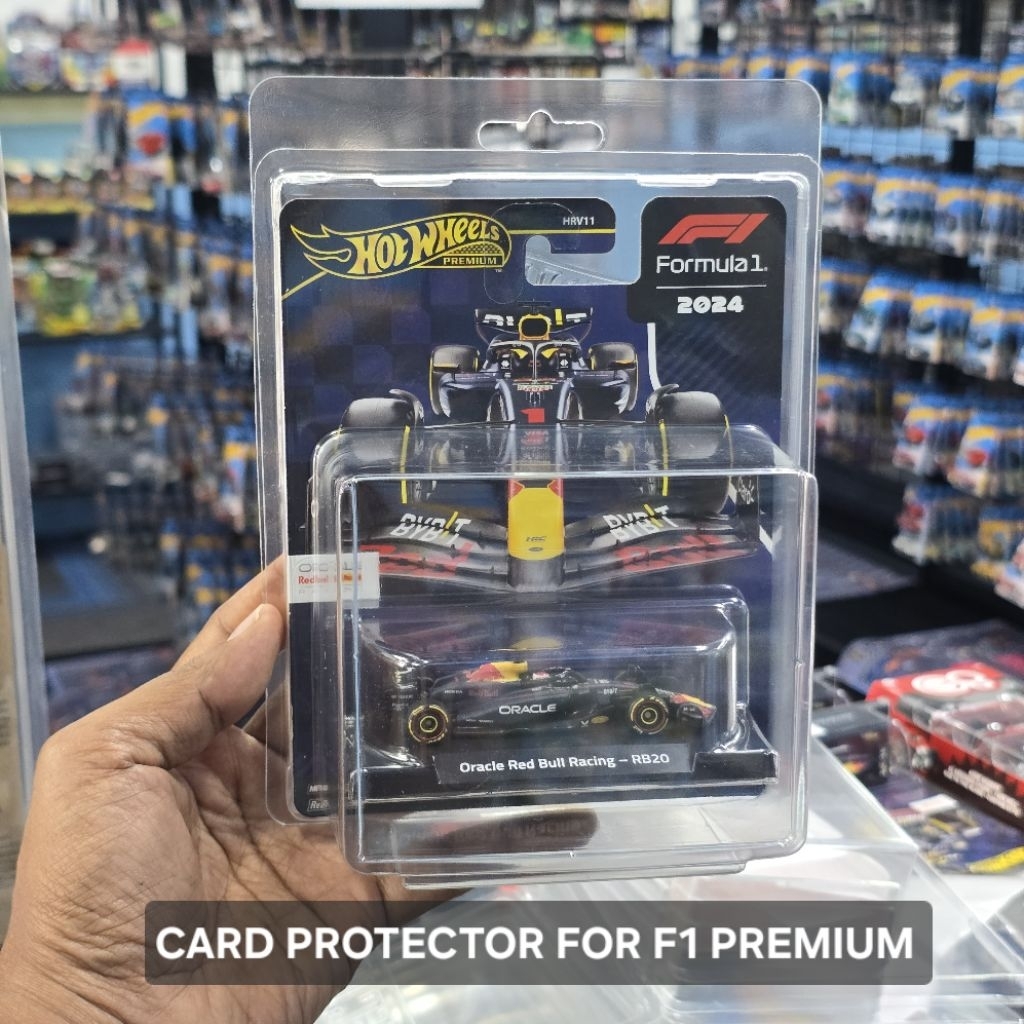 CARD PROTECTOR FOR HOT WHEELS F1 PREMIUM CASING COVER. CAR NOT INCLUDED ...