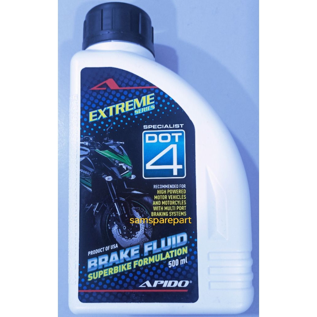 ORIGINAL APIDO SPECIALIST (DOT4) SUPERBIKE BRAKE FIUID (PRODUCT OF USA ...