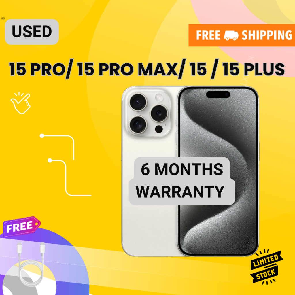 USED 15 / 15P / 15pm / 15+ (6 Months warranty & 99% Good condtion) | Shopee Malaysia