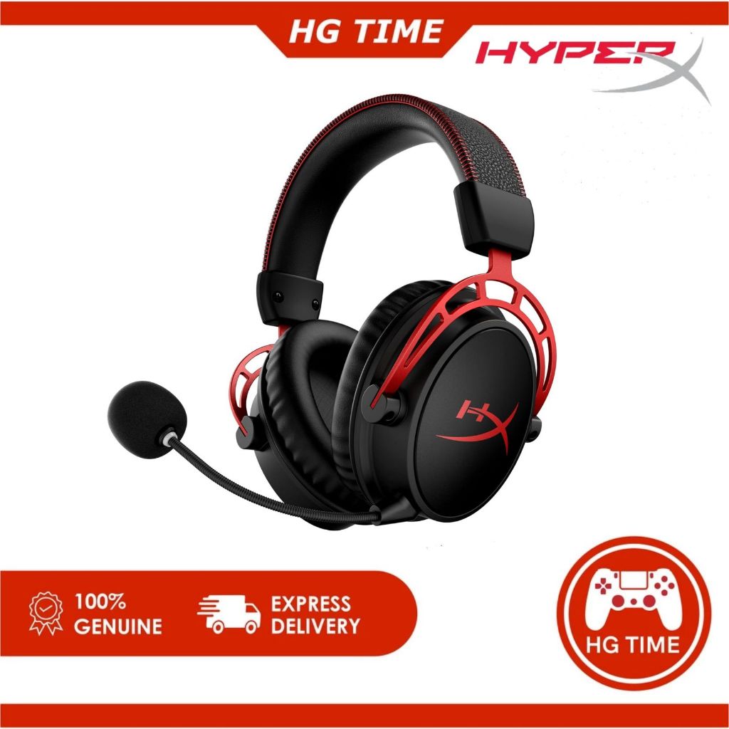 HyperX Cloud Alpha Wireless - Gaming Headset for PC, 300-hour battery ...