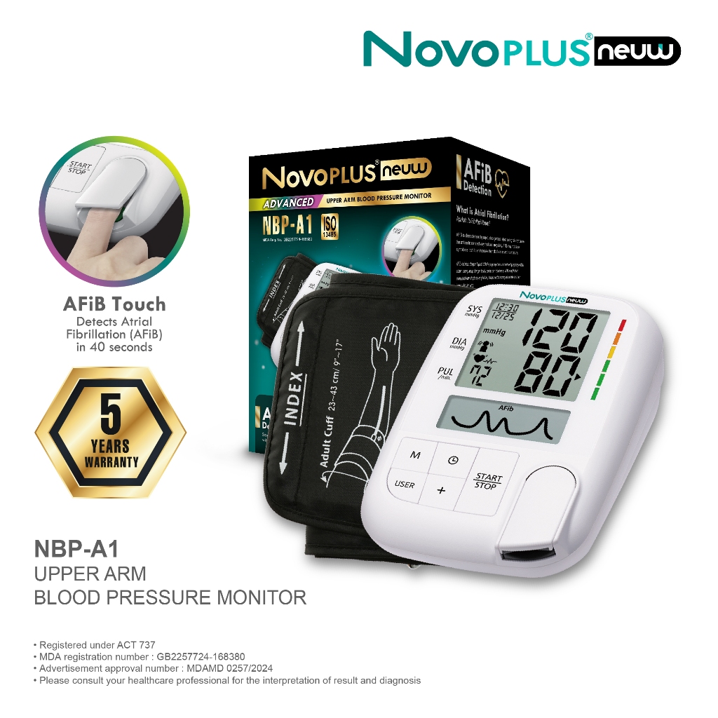 NovoplusNEUW NBP-A1 Upper Arm Blood Pressure Monitor | Shopee Malaysia