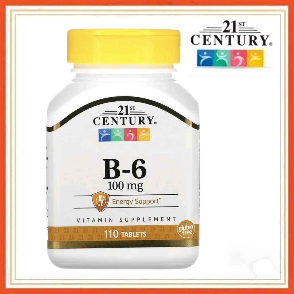 Vitamin B6 100 mg, 110 Tablets, Vitamin B-6 (as Pyridoxine HCl) | Shopee Malaysia