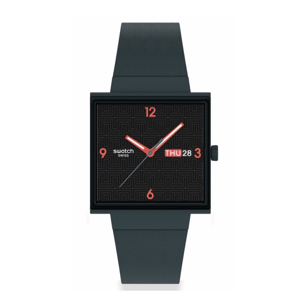 SWATCH SQUARED OFF Watch 33.25mm SO34M701 | Shopee Malaysia