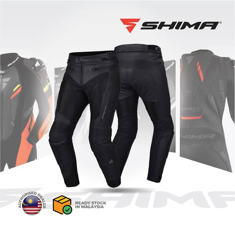 SHIMA PISTON Men Motorcycle Pants - Black | Shopee Malaysia