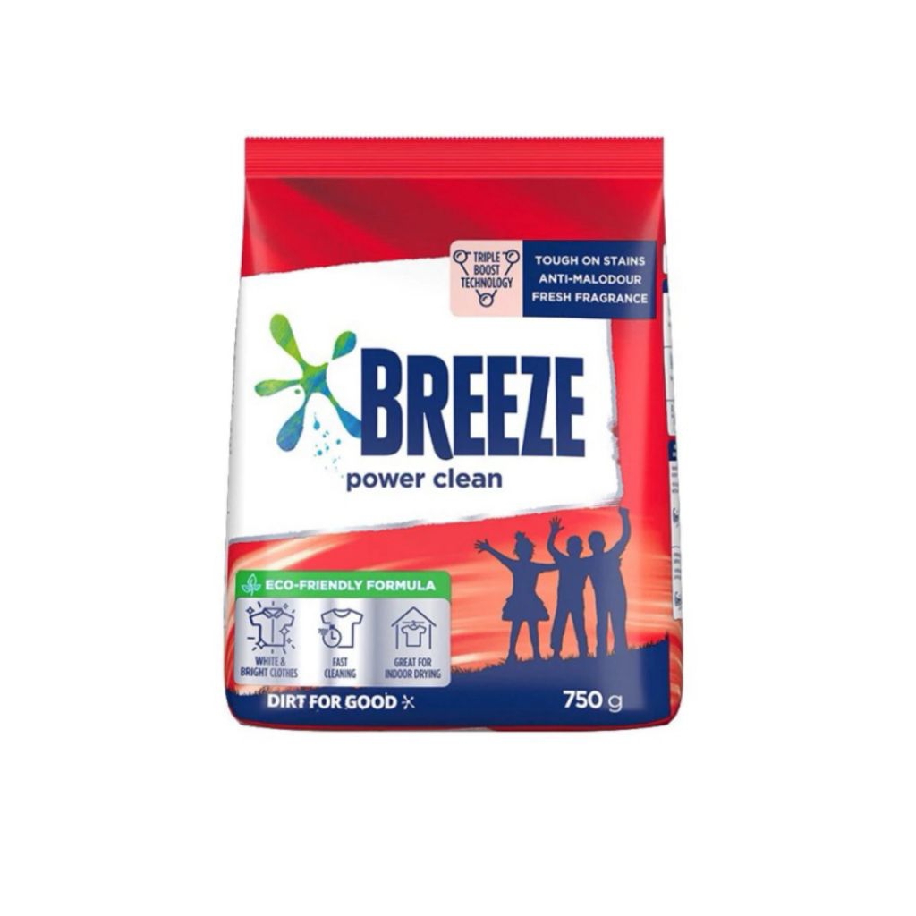BREEZE POWER CLEAN POWDER DETERGENT 750G | Shopee Malaysia