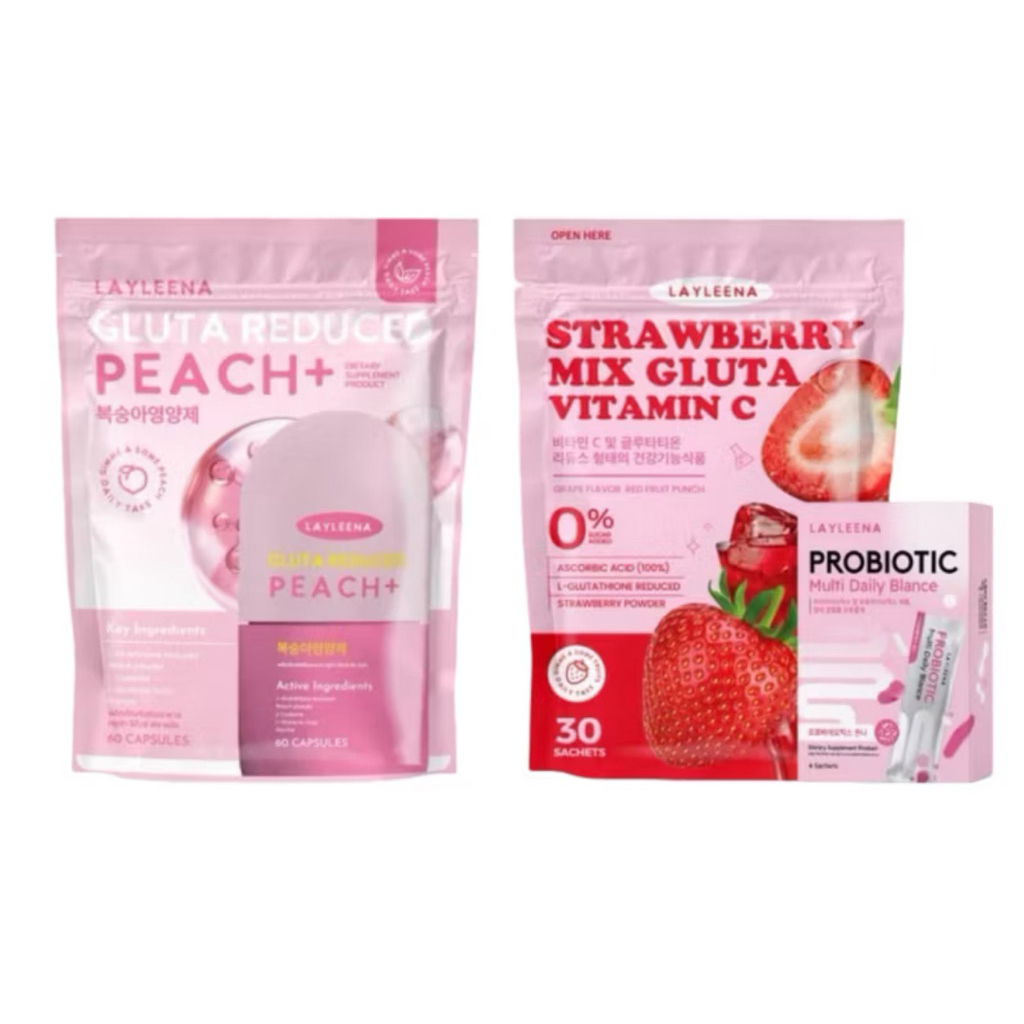 GLUTA PEACH LAYLEENA 60 CAPSULE ( NEW PACKAGING ) | Shopee Malaysia
