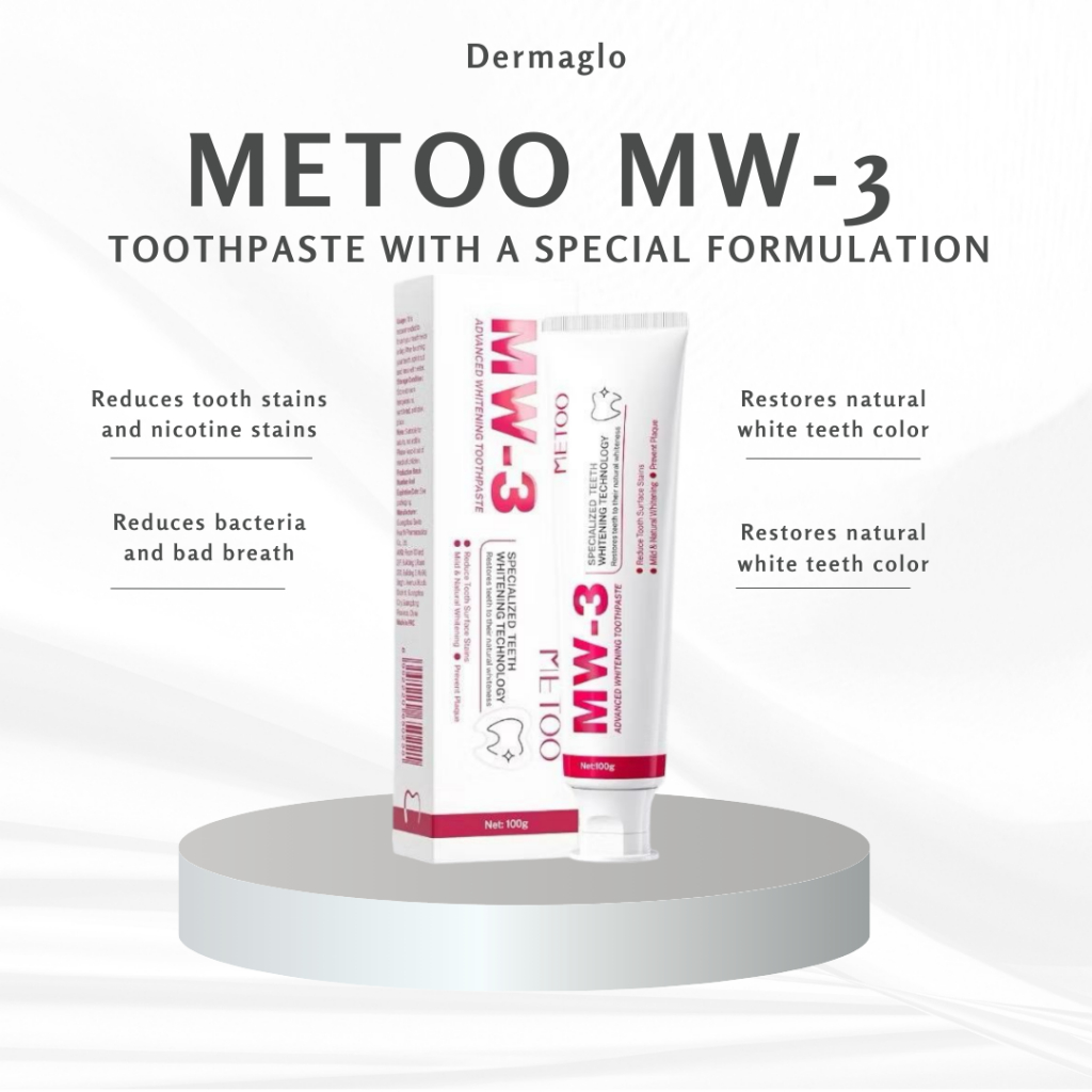 Metoo MW-3 Advanced whitening Toothpaste | White Teeth | Tartar Free ...