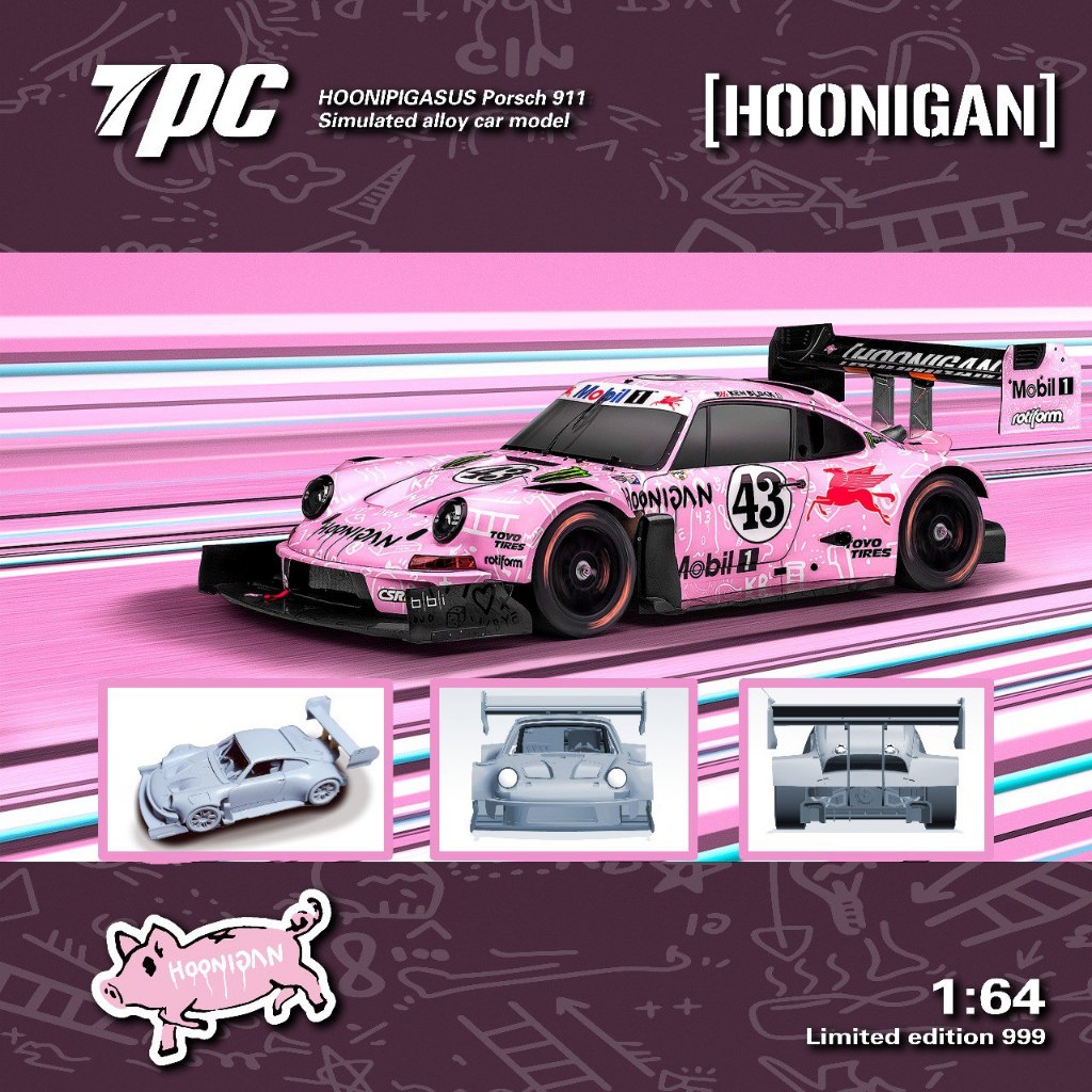 [TPC] Ken Block Porsche 911 SVRSR Hoonipigasus, Scale 1/64 diecast ...