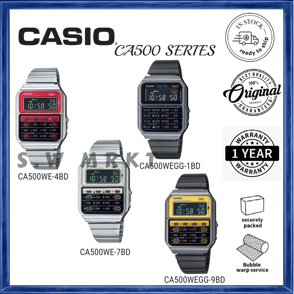 Casio CA-500WE-4BD/7BD/CA-500WEGG-1BD/9BD Vintage Watch | Shopee Malaysia