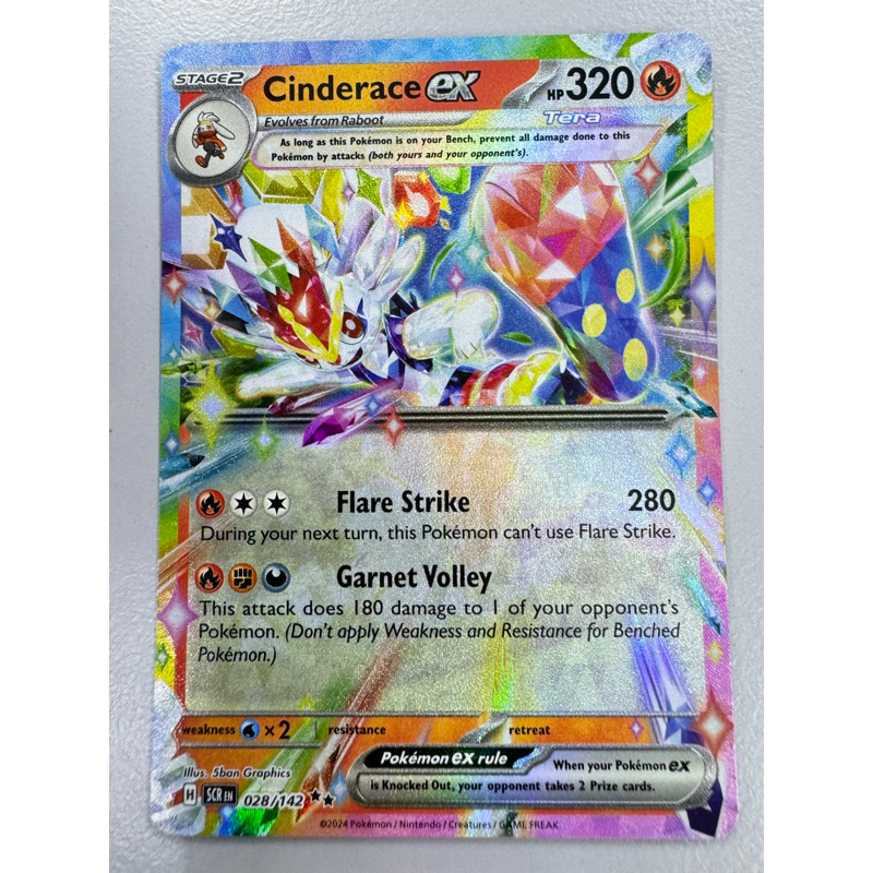 Fire type - Pokemon Card - Cinderace ex 028/142 | Shopee Malaysia