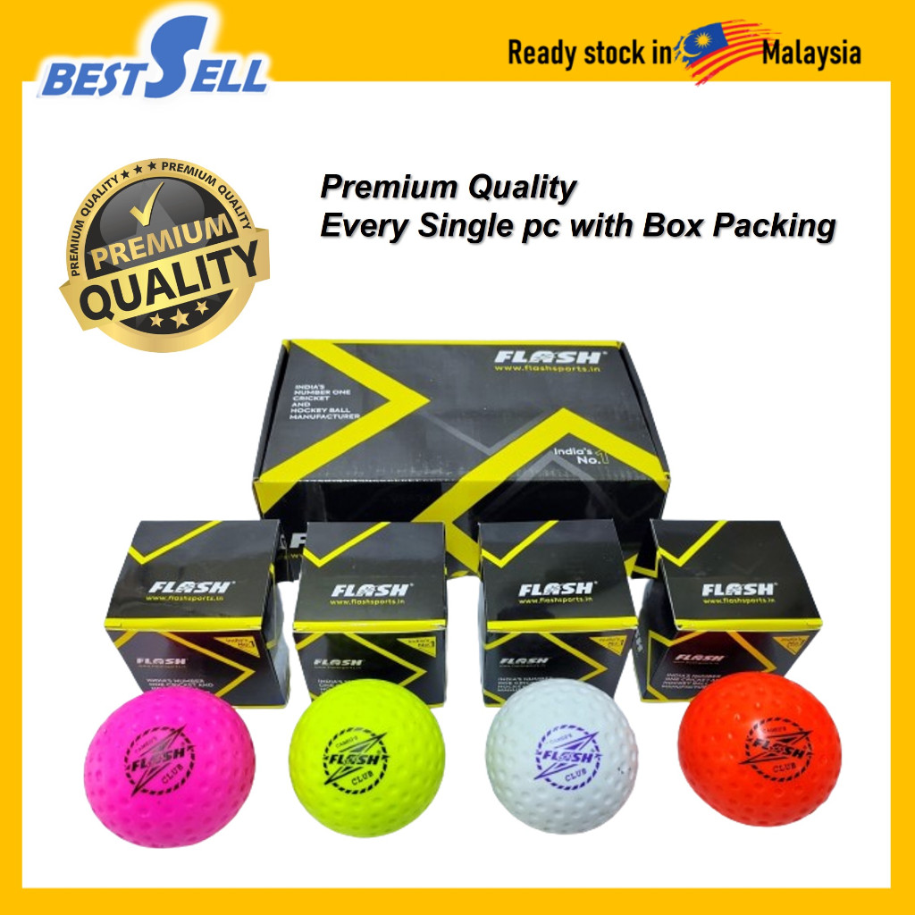 FLASH DIMPLE HOCKEY BALL (PREMIUM QUALITY) BOLA HOKI | Shopee Malaysia