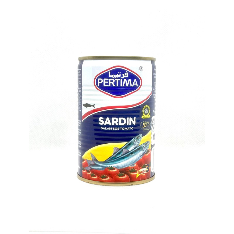 PERTIMA SARDIN DALAM TIN 425GM (packaging design baharu 2024) | Shopee ...