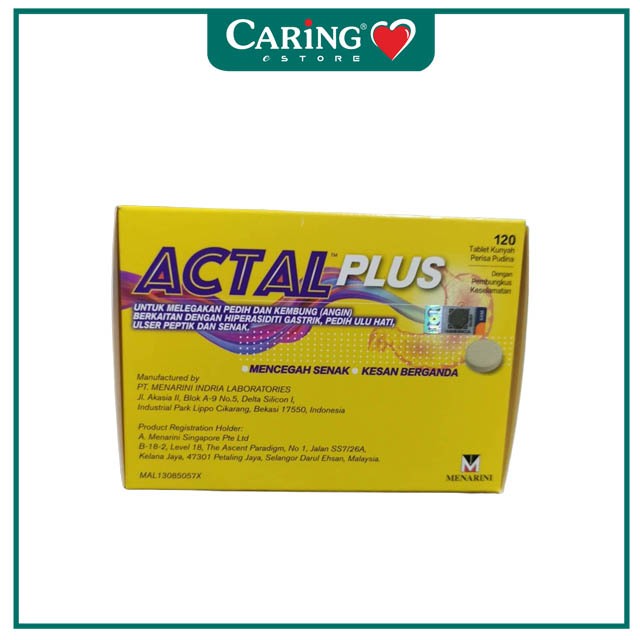 ACTAL PLUS ANTACID CHEWABLE TABLET (10S × 12) | Shopee Malaysia