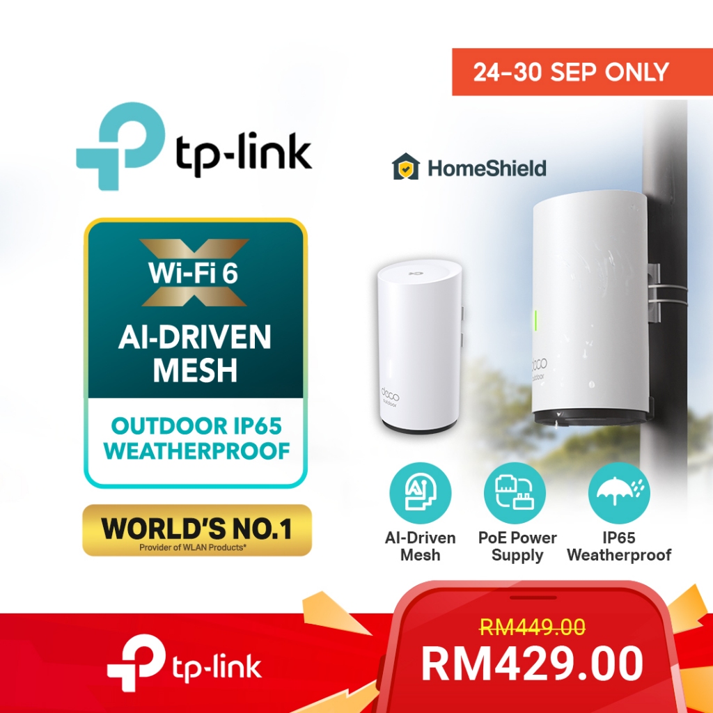 TP-Link Deco X50-Outdoor AX3000 Outdoor / Indoor Whole Home WiFi 6 Mesh ...