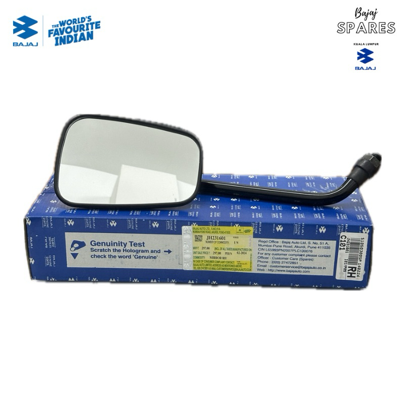 SIDE MIRROR V15 BAJAJ RH | LH ORIGINAL | Shopee Malaysia
